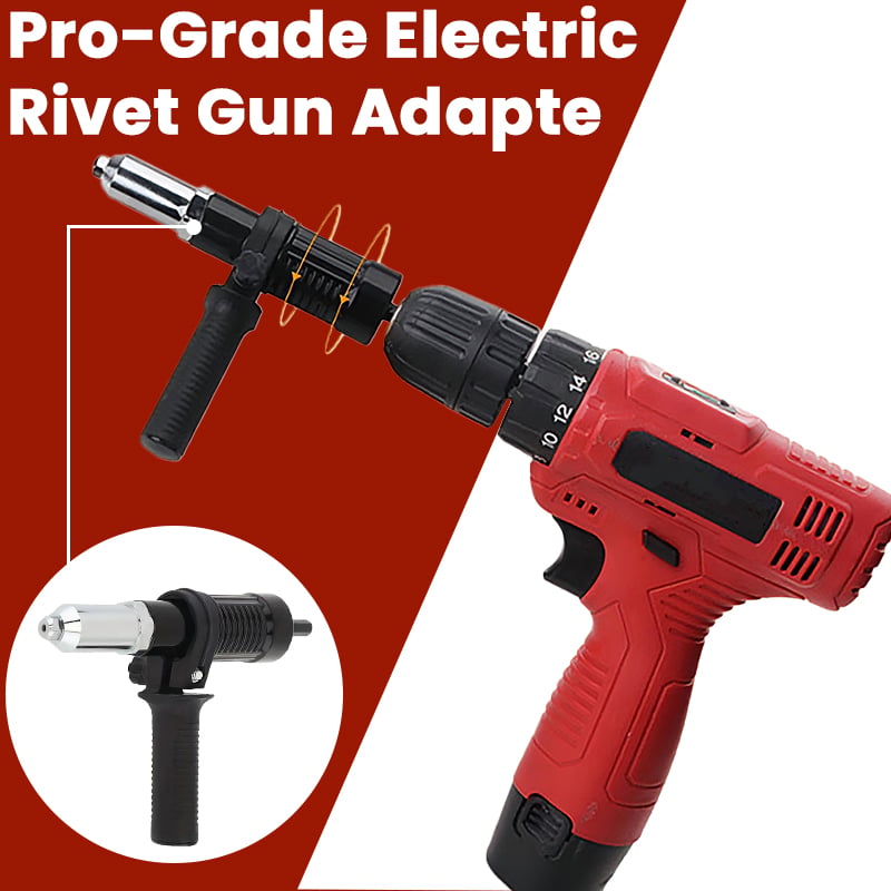 Pro-Grade Electric Rivet Gun Adapter – Turn Your Drill into a Riveting ...